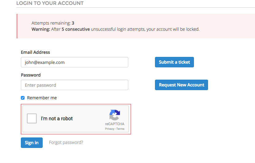Account Lockout on multiple invalid login attempts - HappyFox Support